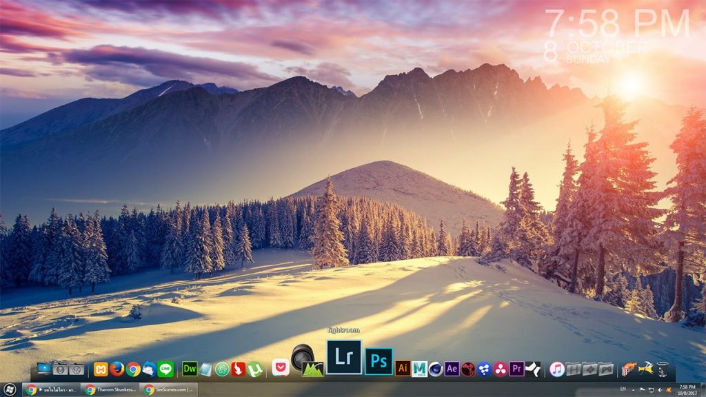 ตกแต่งหน้า Desktop ด้วย RocketDock . . . | SeeScenes.com